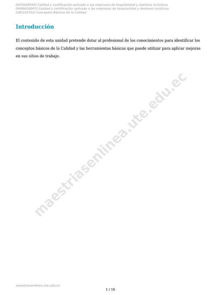 Conceptos Básicos de La Calidad | PDF | Calidad (comercial) | Gestión ...