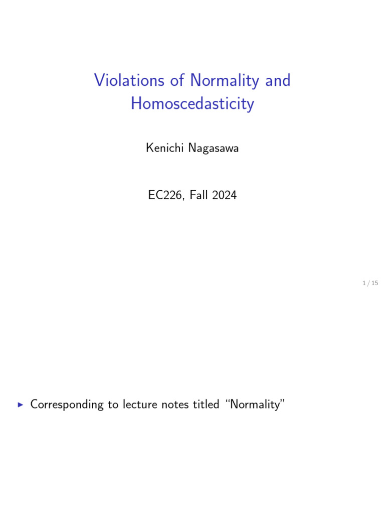 ec226_24-25_week8_Tuesday | PDF | Econometrics | Data Analysis