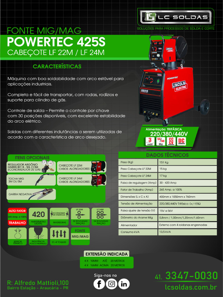 powertec-425s | PDF