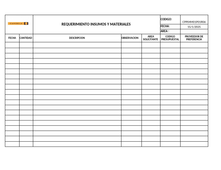 Hoja de Requerimiento | PDF