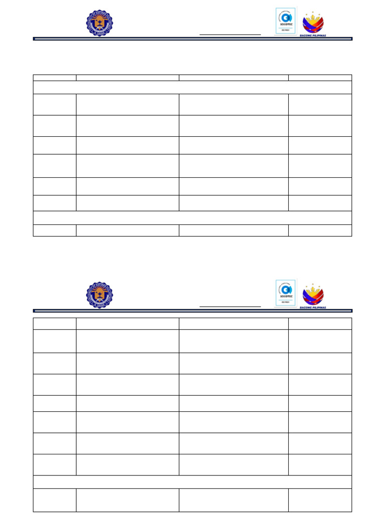 Schedule of Outline Defense | PDF