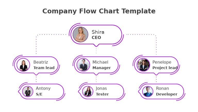 SlideEgg_400895-Company Flow Chart Template-Purple | PDF