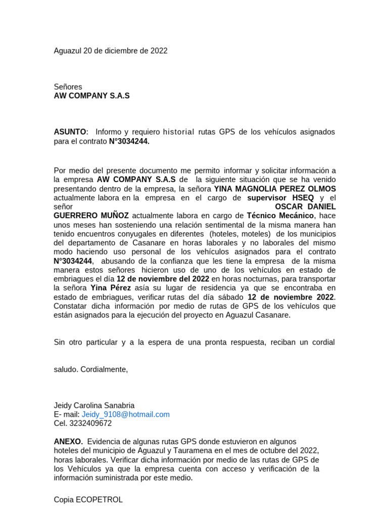 Solicitud e Informacion | PDF