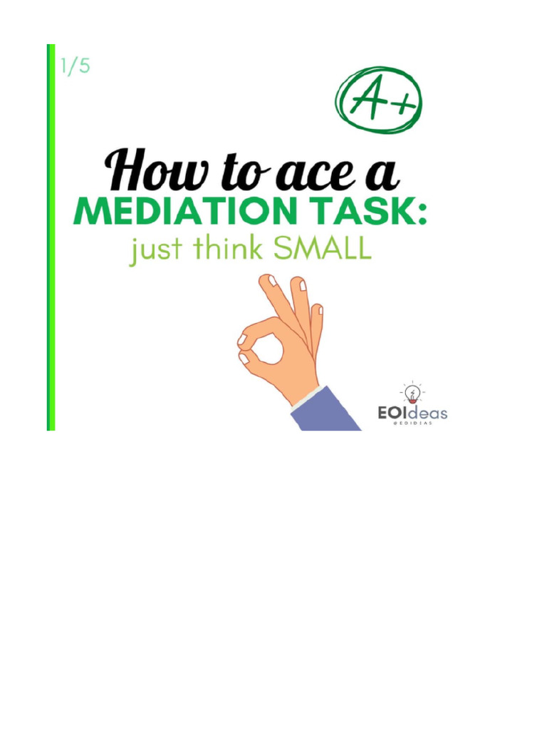 Connecting Ideas in Mediation Techniques | PDF