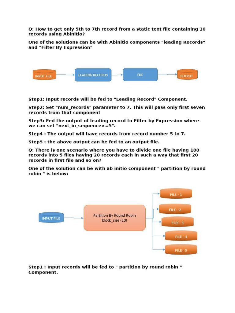 Abinitio Interview Questions | PDF | Database Index | Parameter (Computer Programming)