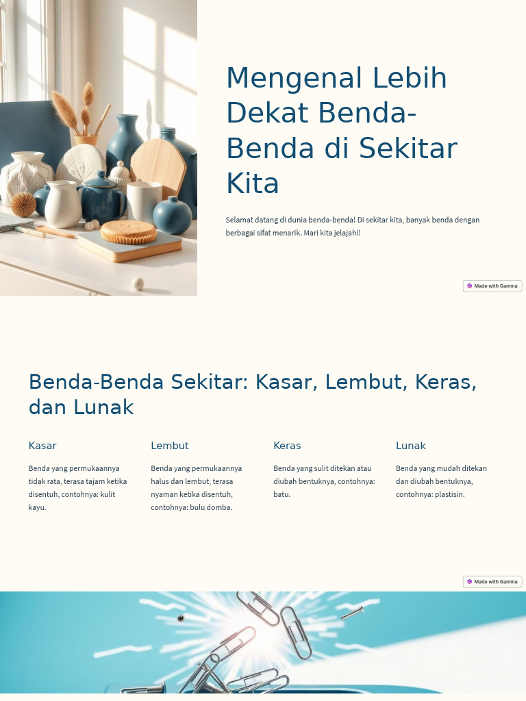 Sifat dan Fungsi Benda di Sekitar Kita | PDF