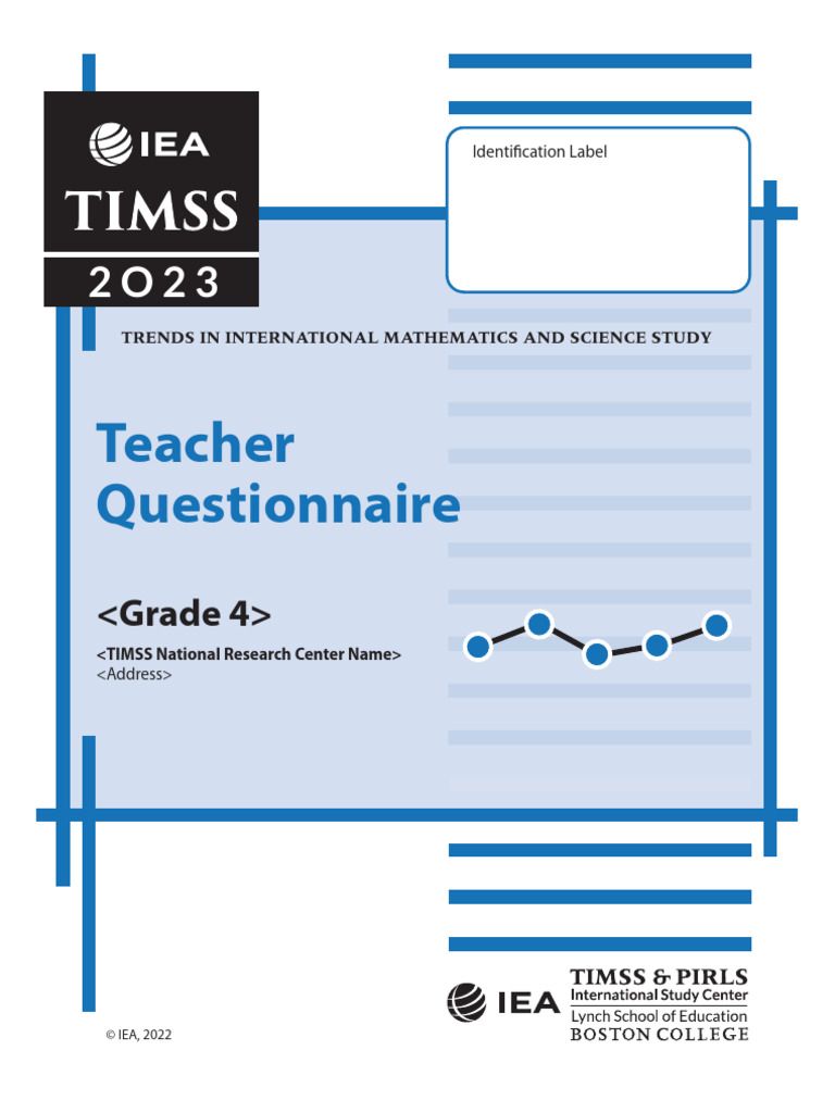 TIMSS 2023 Grade 4 Teacher Questionnaire | PDF | Shape