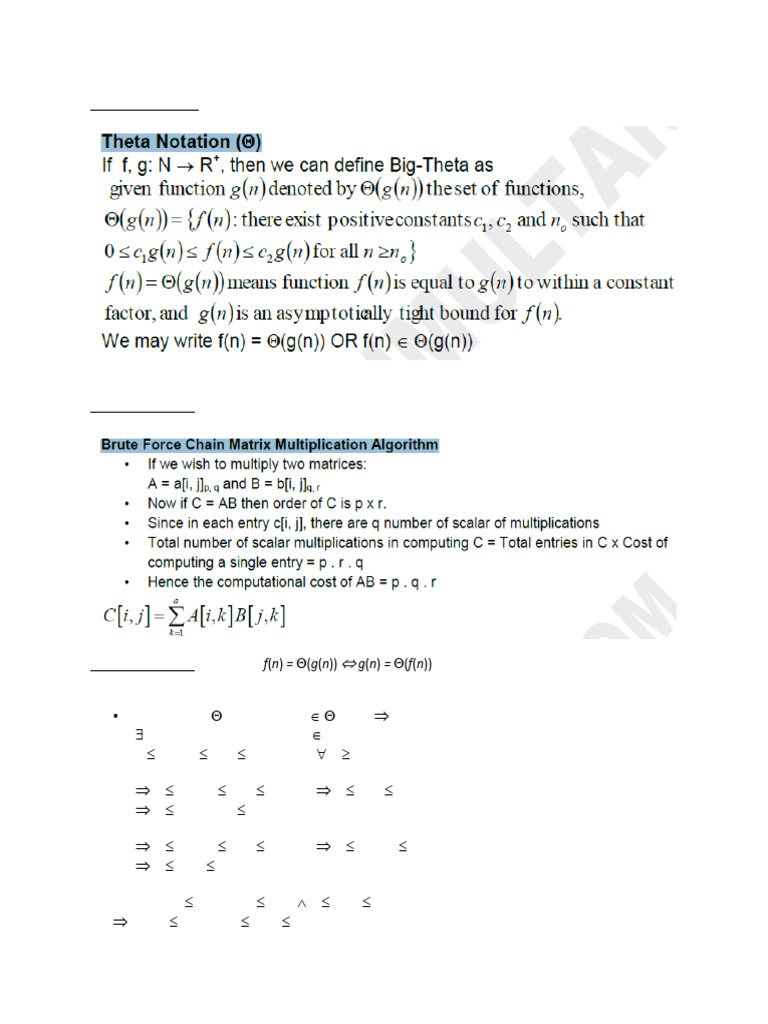 Cs 702 Solved 15 Questions Most Important | PDF | Dynamic Programming | Mathematical Concepts