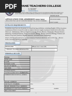 Sce Application Form | PDF