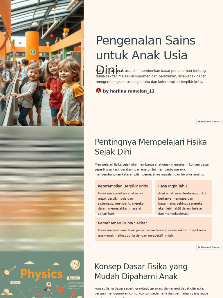 Pengenalan-Sains-untuk-Anak-Usia-Dini | PDF