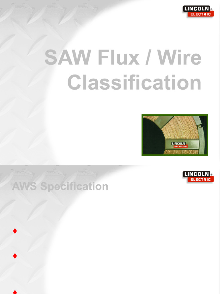 33.4 SAW Classification AWS A5.17 A5.23 2007 03 | PDF | Welding ...