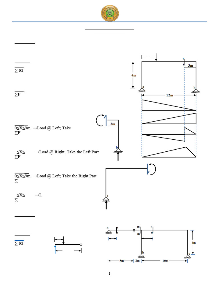 Solved Examples-IL for Frames | PDF