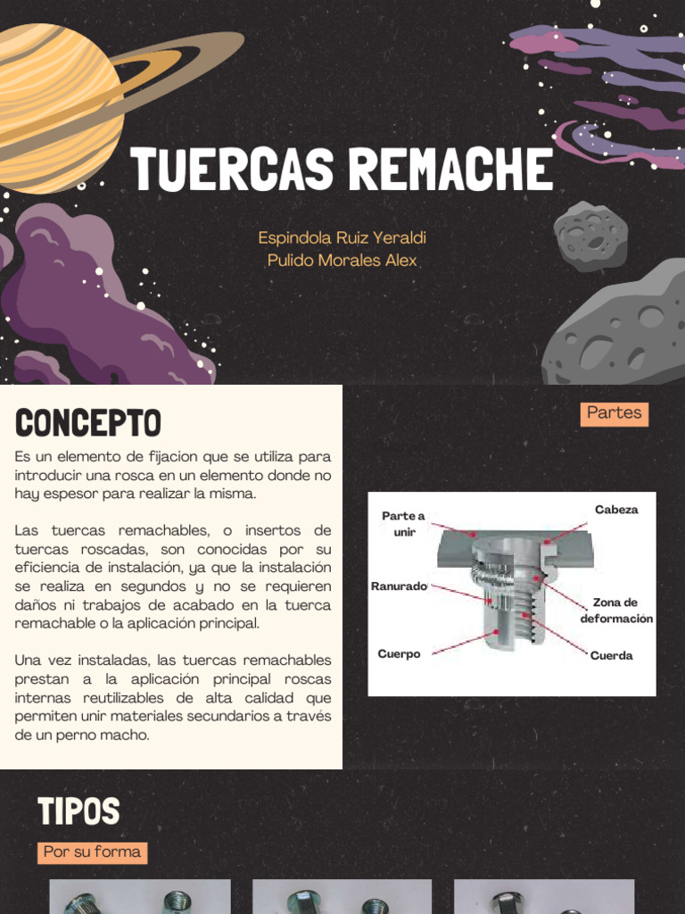 Tuercas Remache | PDF | Tornillo | Remache