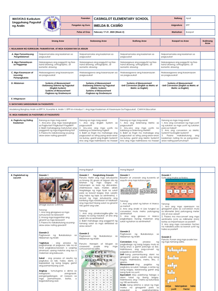 Q4 W2 Epp4 Matatag | PDF