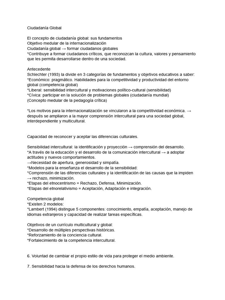 Fundamentos de la Ciudadanía Global | PDF | Derechos humanos ...