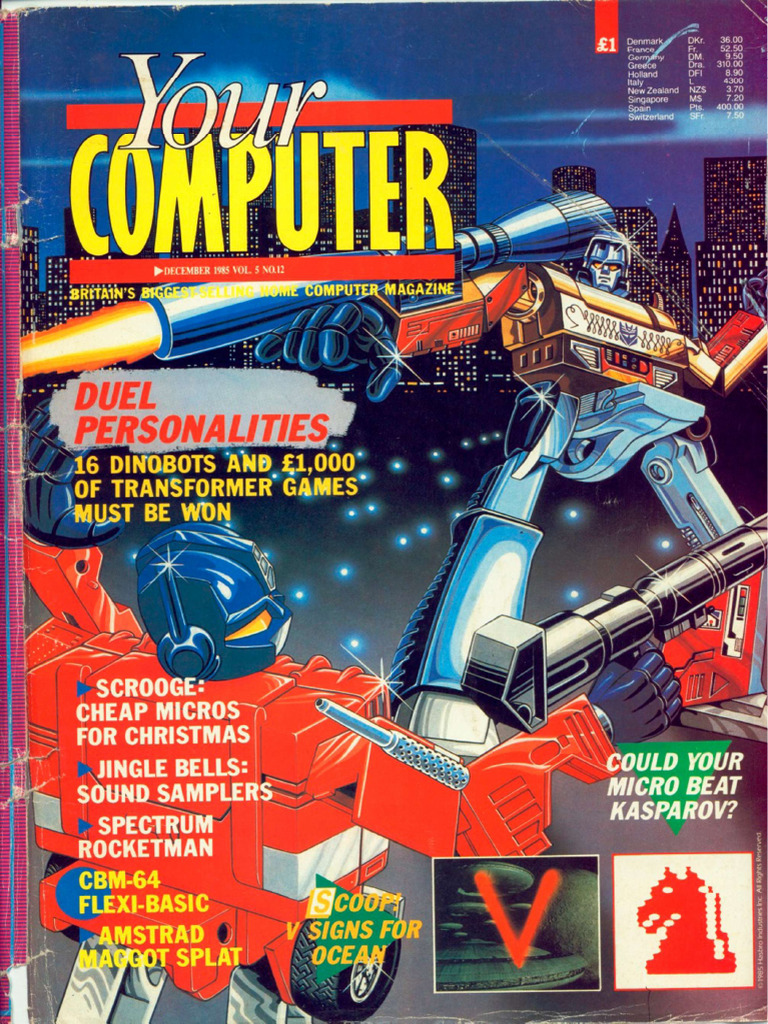December 1985 Computer Gaming Guide | PDF | Printer (Computing ...