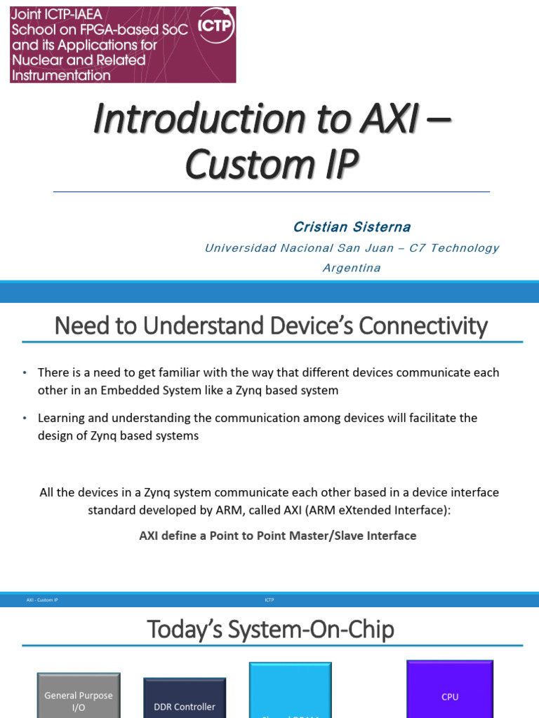 7 AXI Bus CustomIP C.SISTERNA | PDF | Computer Architecture | Computer Hardware