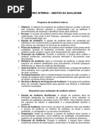 Programa de Auditoria MODELO | PDF