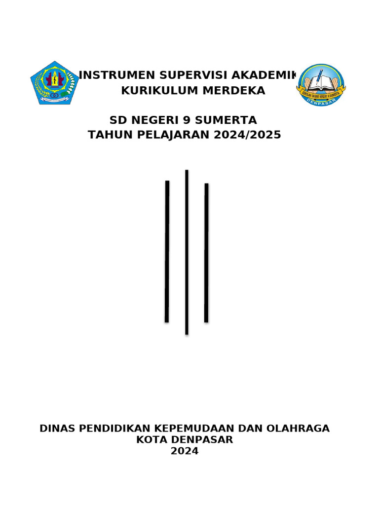 INSTRUMEN SUPERVISI AKADEMIK KURMER (I Gde Novan Prihandana Putra, S.PD) | PDF