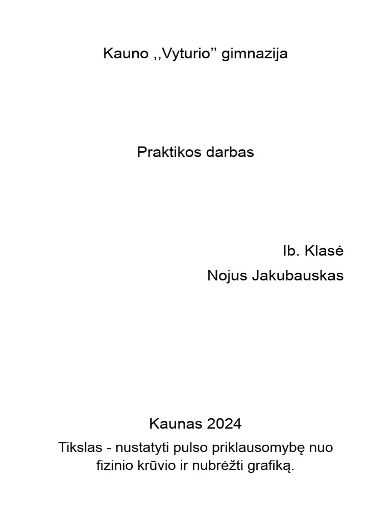 Praktikos Darbas N.J | PDF