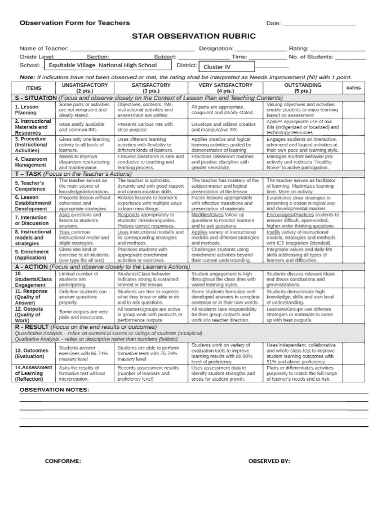 Star Observation | PDF