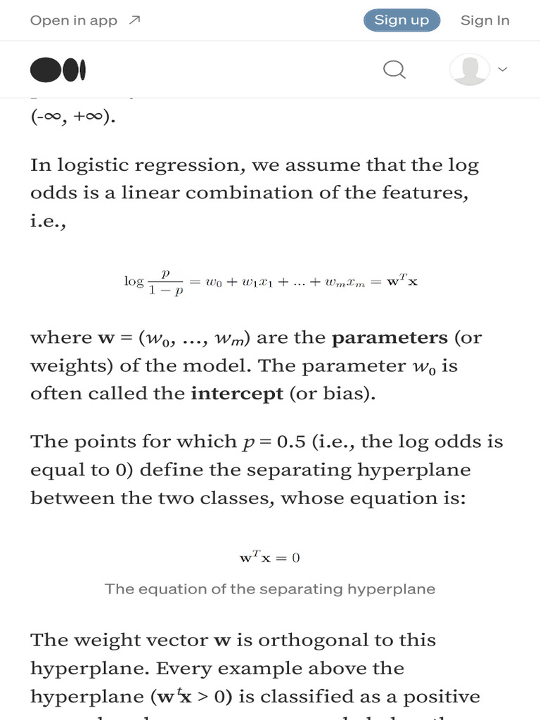 Understanding the Logit Function in Logistic Regression | PDF