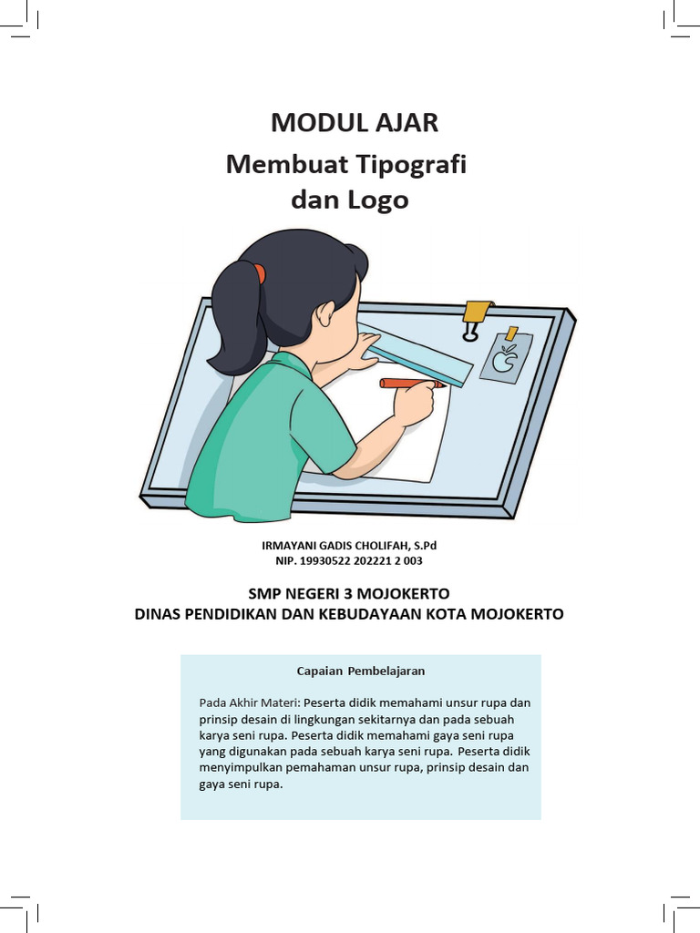 Modul 1 Tipografi Seni Rupa (Kelas 8) | PDF