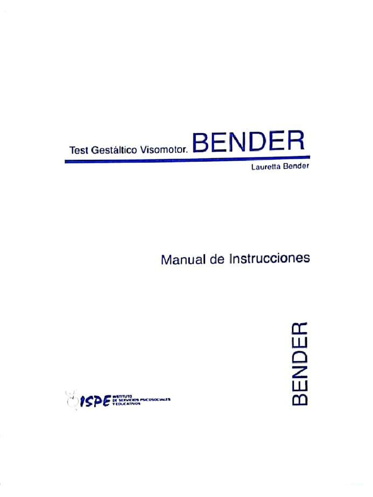 Test de Bender | PDF