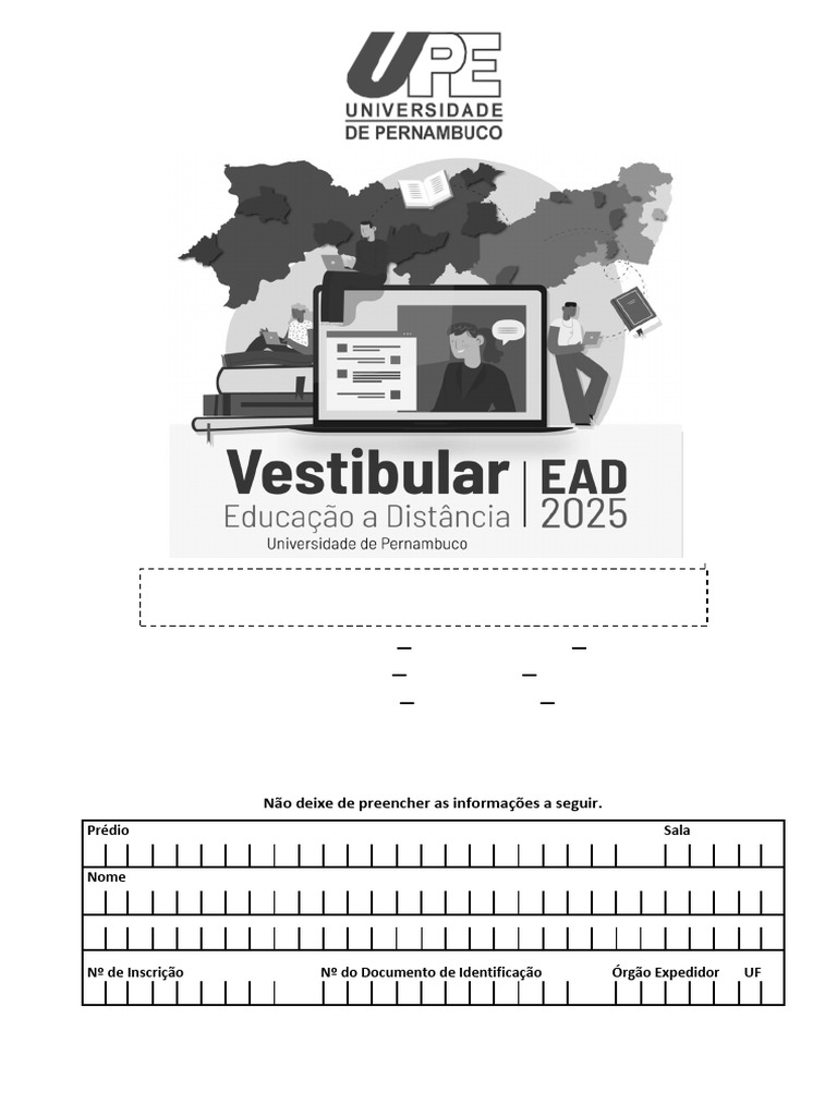 Caderno de Provas - Vestibular Ead 2025 20241013 | PDF