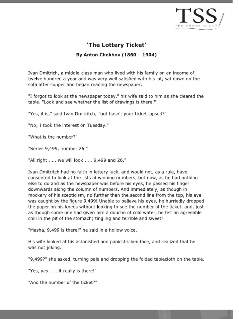 The Lottery Ticket | PDF