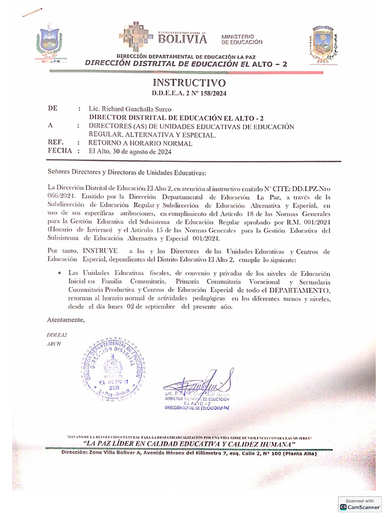 Instructivo 158 | PDF
