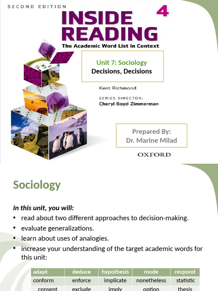 Inside_Reading_Unit_7.pptx | PDF | Vocabulary | Analogy