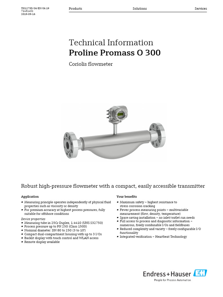 Promass O 300 | PDF | Computer Network | Wireless Lan