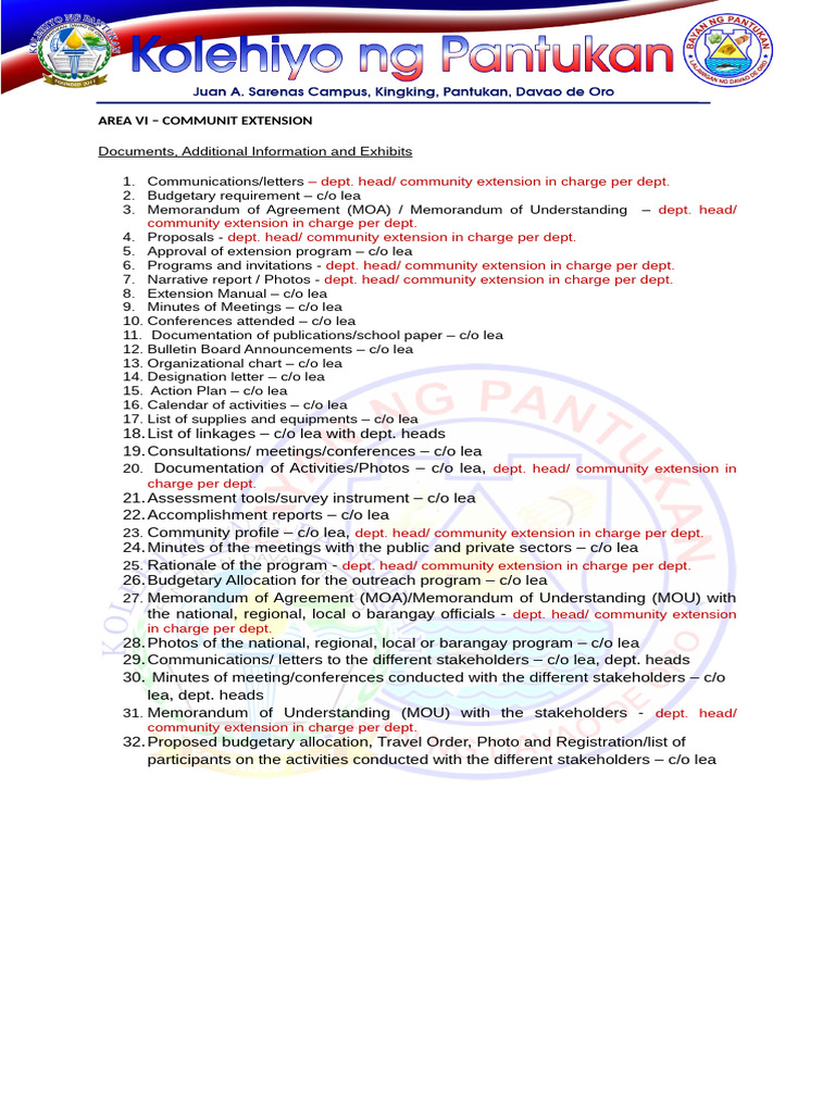 Community-Extension-Deliverables-with-names | PDF