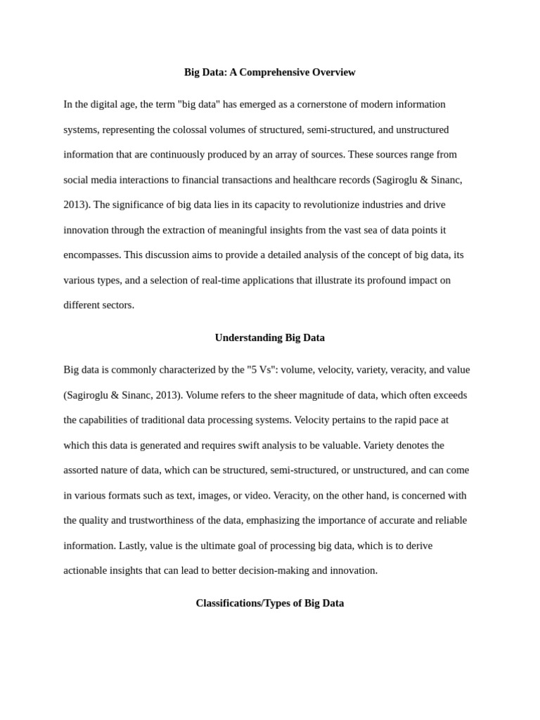 Big Data: Types and Applications | PDF | Big Data | Data