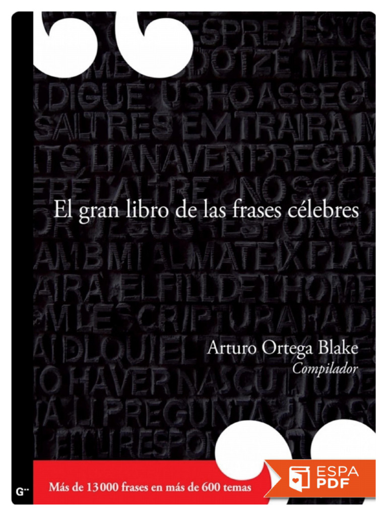 El Gran Libro de Las Frases Cel AA VV | PDF