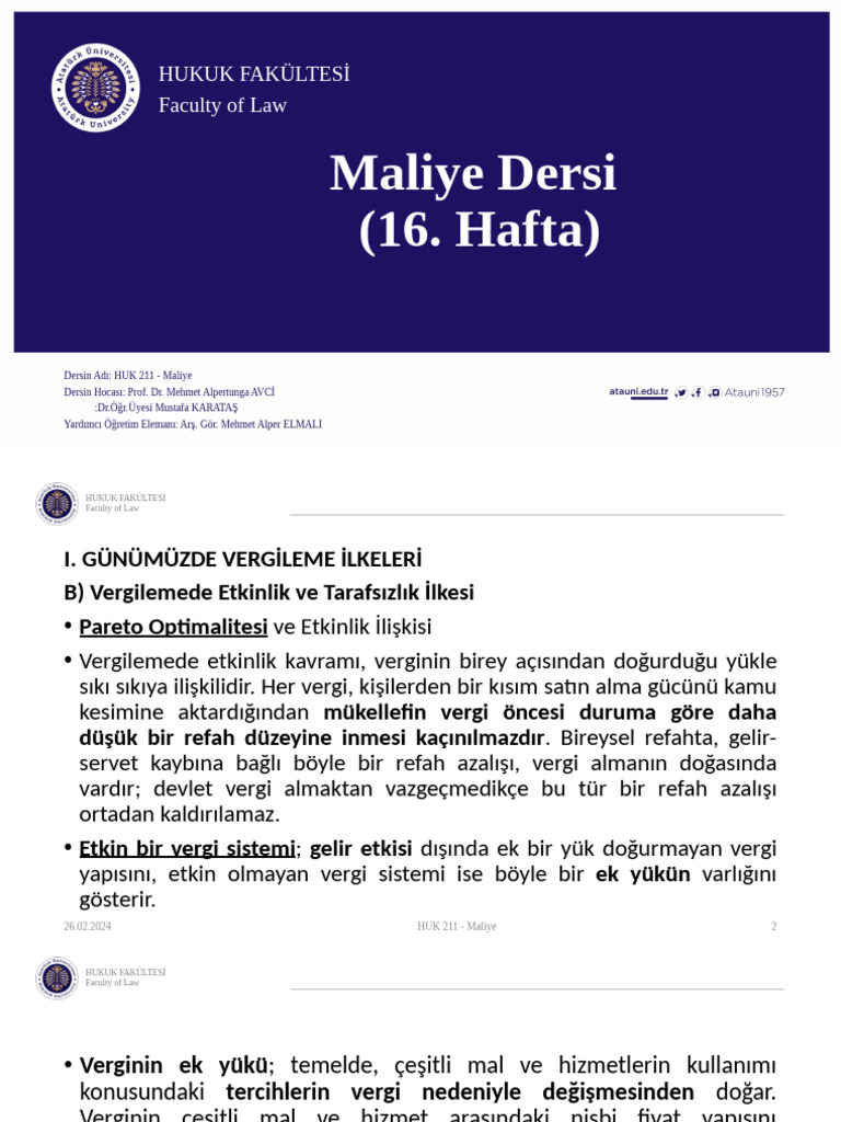 F - 16. Hafta Ders Sunumu-2 | PDF