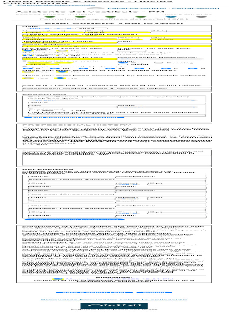 IForm - Asistente del vestíbulo - PM | PDF | Employment | Justice
