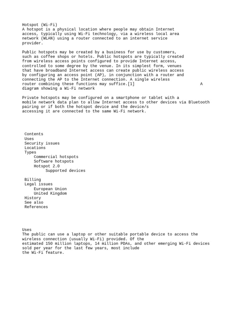 Hotspot Wi Fi | PDF | Wi Fi | Computing