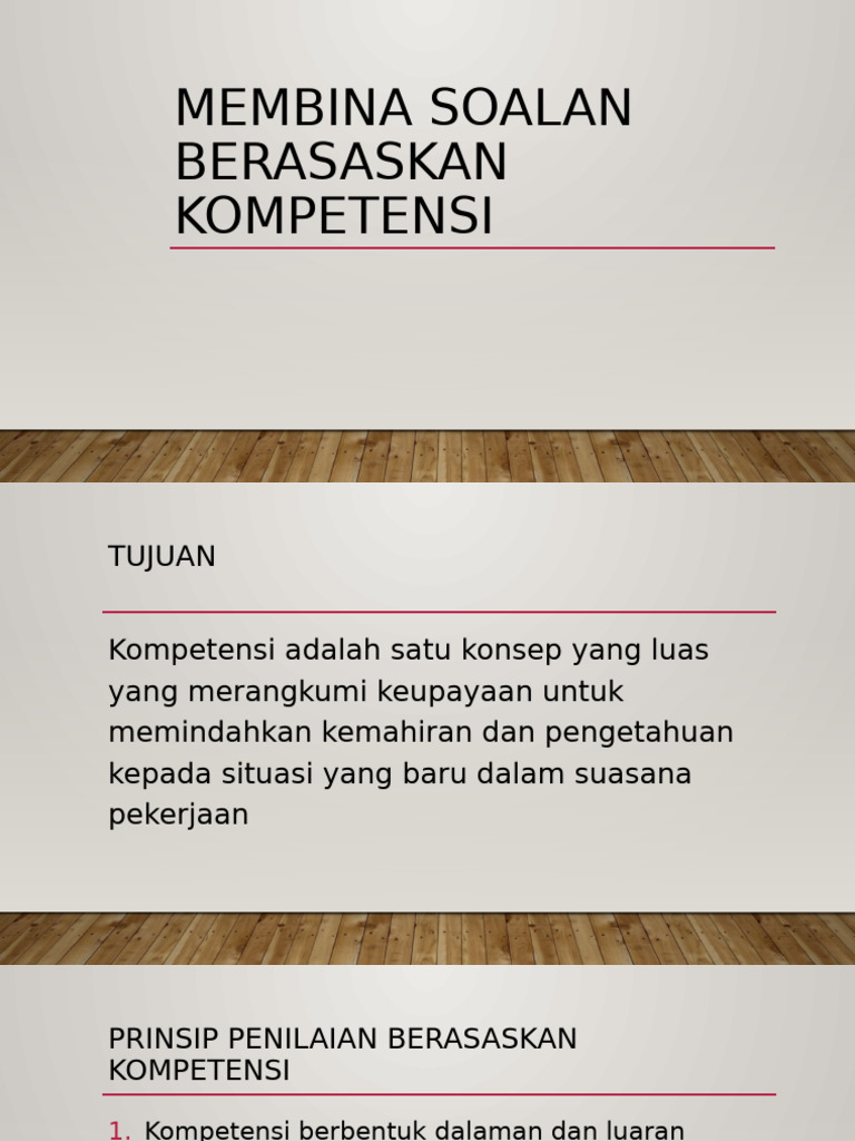 M4 MEMBINA SOALAN BERASASKAN KOMPETENSI | PDF