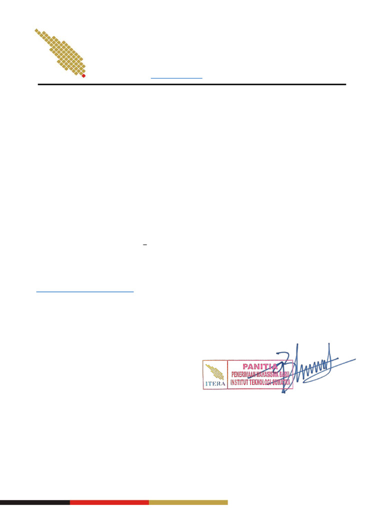 30 Surat Undangan Sekolah ITERA Open House 2025 | PDF