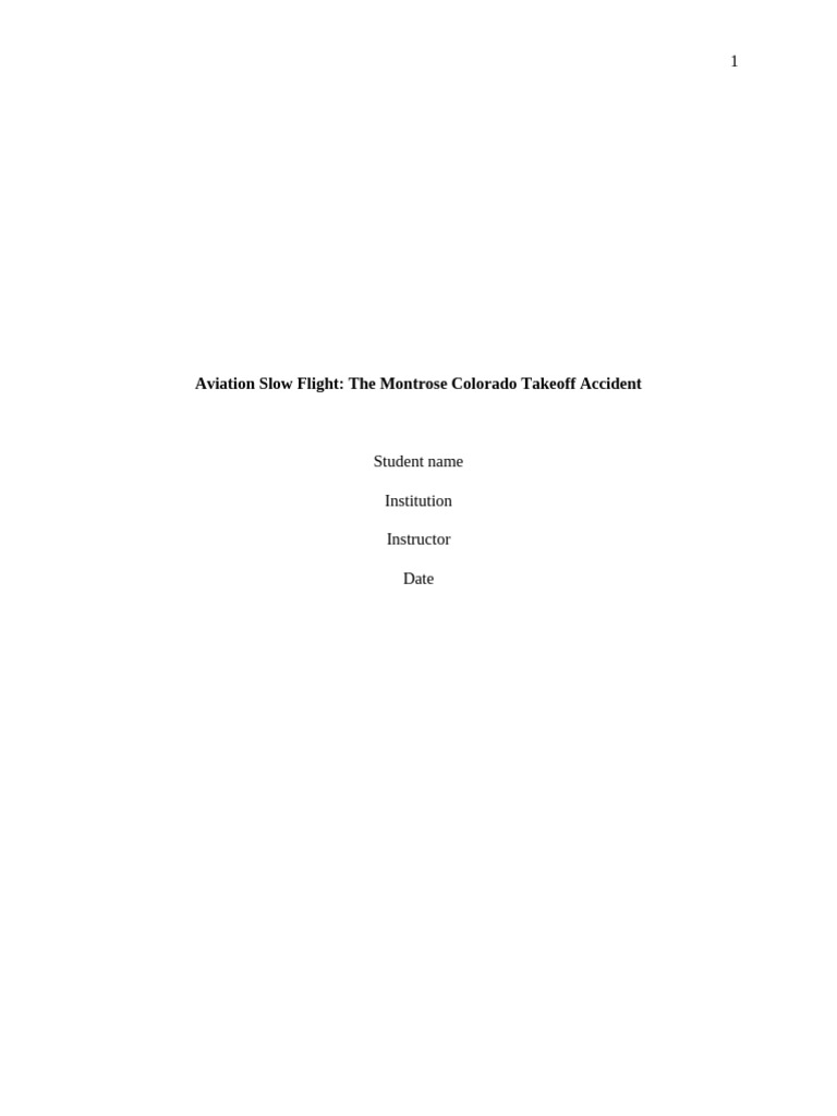 Montrose Icing Accident Analysis | PDF | Takeoff | Aircraft