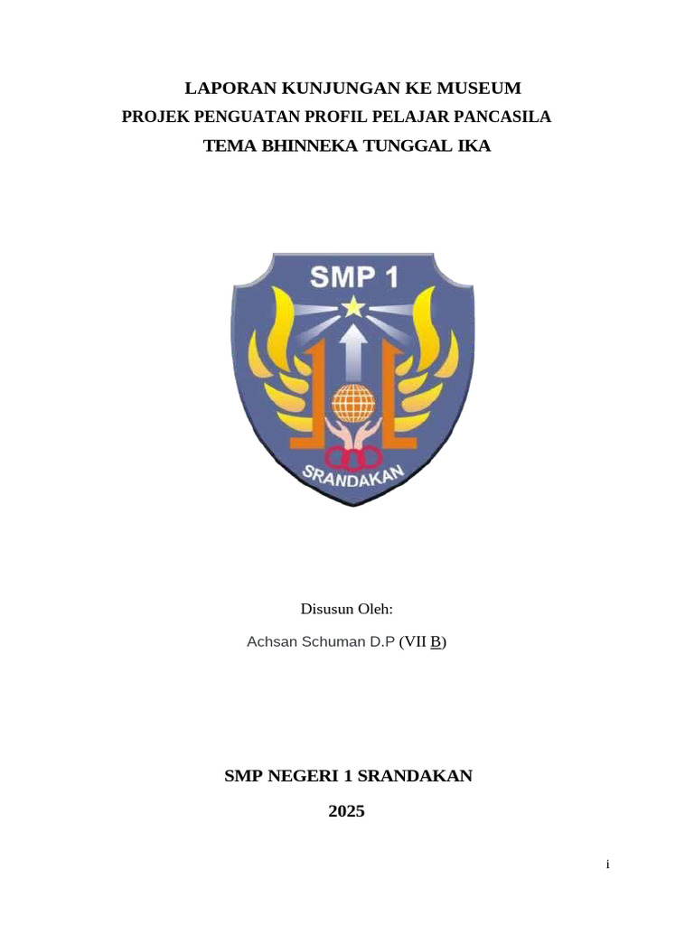 LAPORAN KUNJUNGAN MUSEUM 2024 AHSAN Ok | PDF