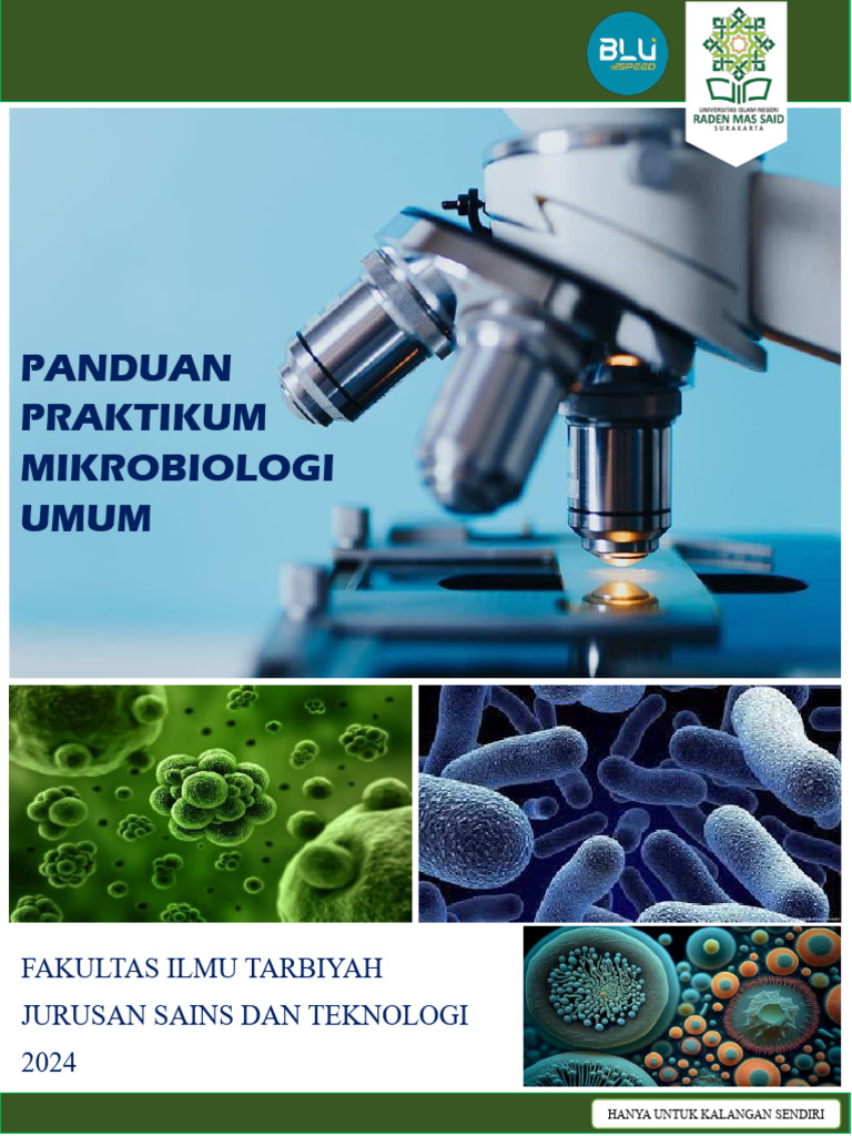 Buku Panduan Praktikum Mikrobiologi Umum 2024 | PDF