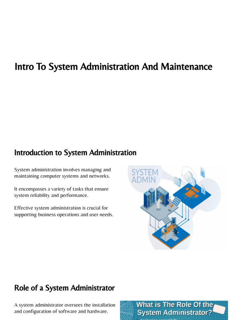 Intro To System Administration and Maintenance | PDF | System ...