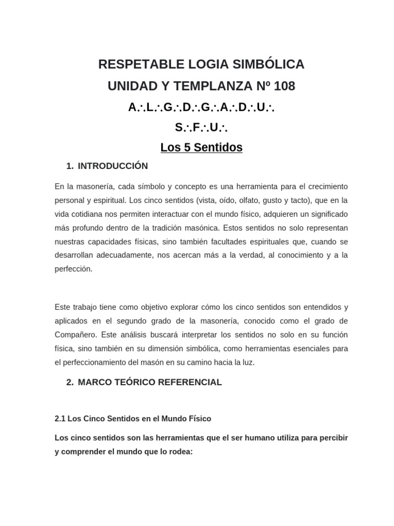 Plancha Los 5 Sentidos | PDF | Percepción | Verdad