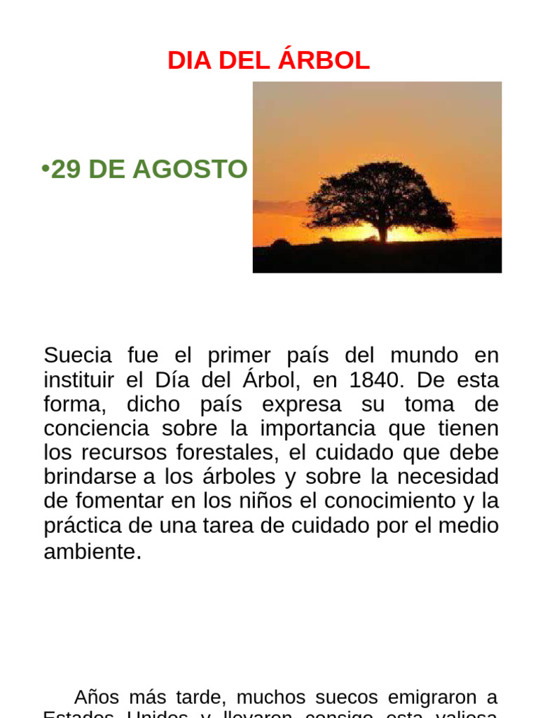 Día del Árbol: Importancia y Especies Nativas | PDF | Arboles | Botánica