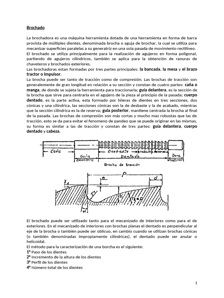 Guía Completa sobre Brochado y Brochas | PDF | Mecanizado | Engranaje
