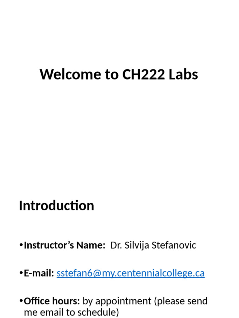 CH222 Lab Introduction BOARDWORK | PDF | Computing