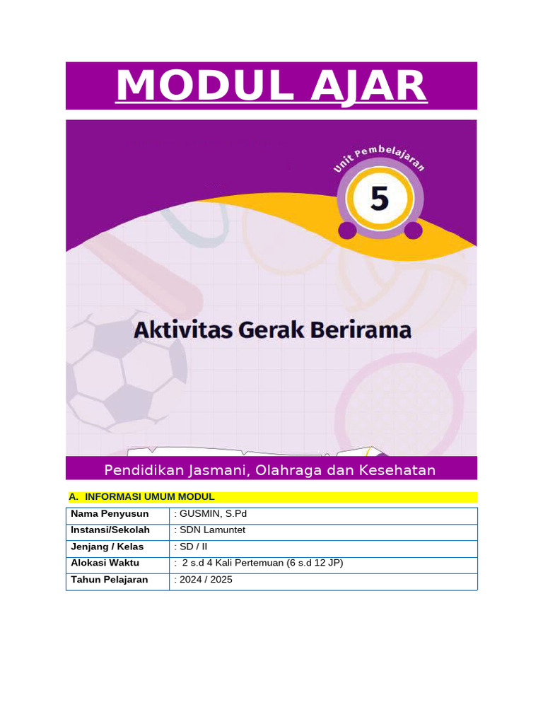 Modul Pjok Genap | PDF